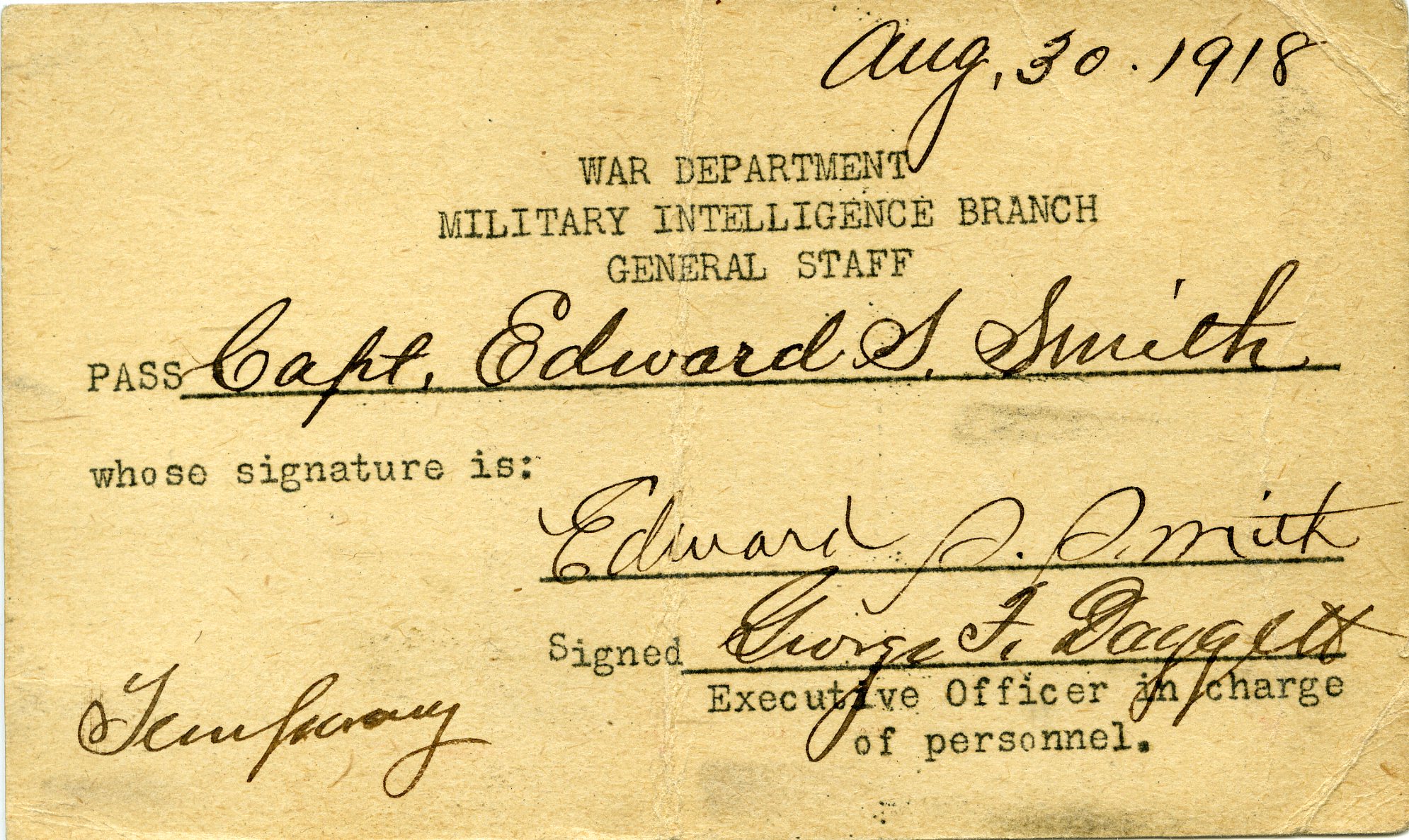 War Document Transcript – Smith/King International House